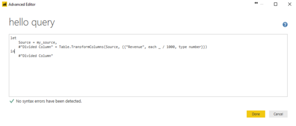 Power Query M language – basic principles – Trainings, consultancy ...