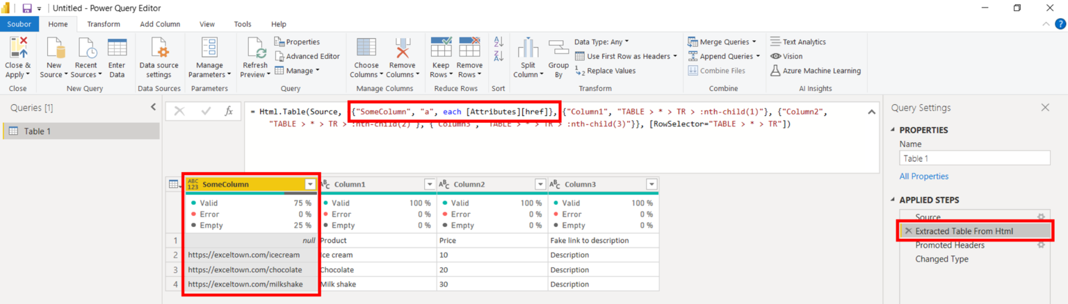 Power Query – how to simply get hyperlinks from webpages – Trainings ...
