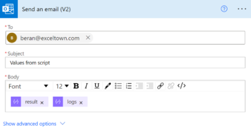 Office Script providing values to Power automate flow – Trainings ...