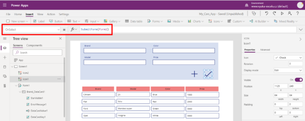 Power Apps – working form with basic buttons – Trainings, consultancy ...