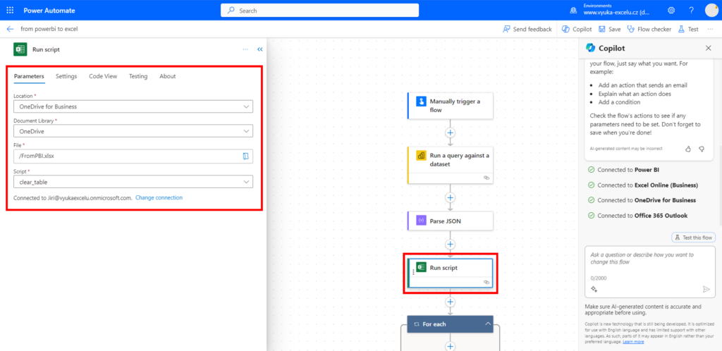 Power Automate – save the Power BI visualization into a Excel file ...