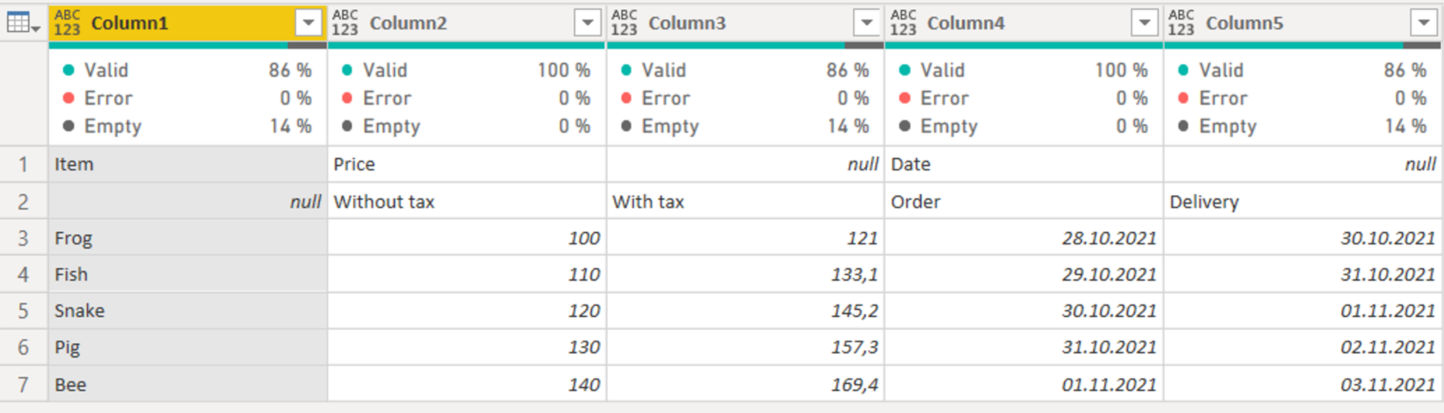 Merging of two ROWs in Power Query – Trainings, consultancy, tutorials