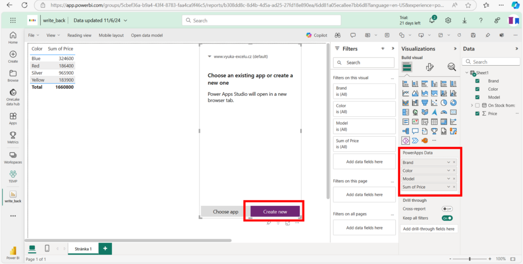 Power BI and Power Apps connection – Power Apps used as visual in Power ...